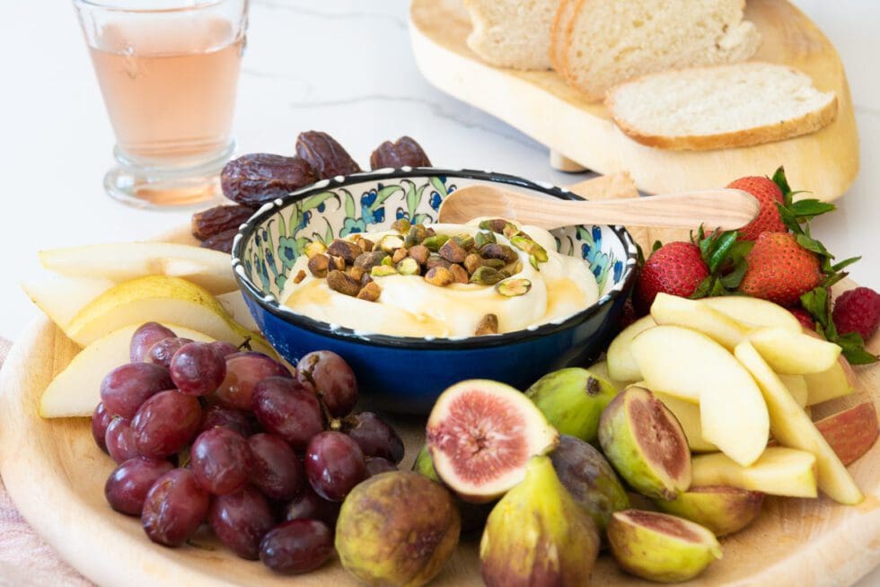 Easy Luscious Whipped Ricotta Cheese Board Recipe - Delectable Food Life