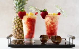 The Best Virgin Lava Flow Mocktail - Easy! - Delectable Food Life