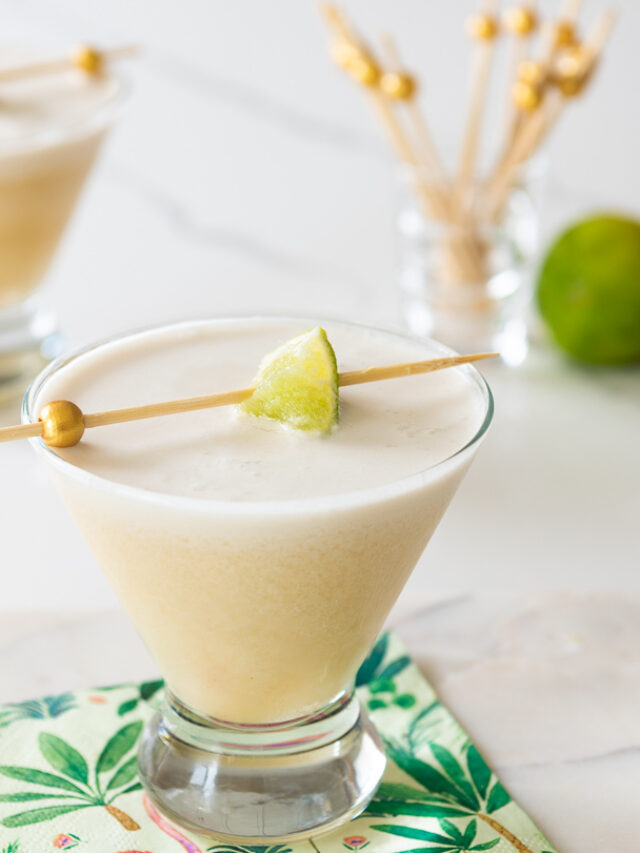 Easy Coconut Martini Mocktail Recipe Story - Delectable Food Life