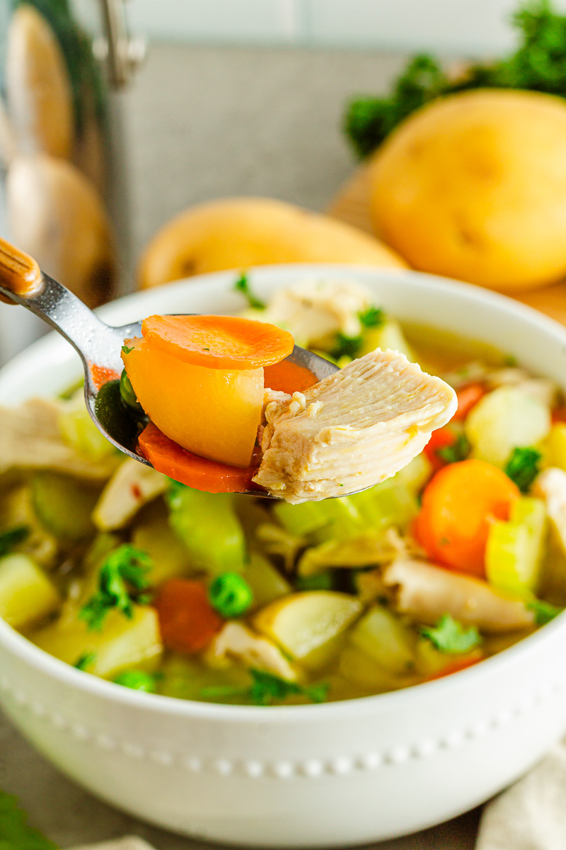 The BEST From Scratch Homemade Chicken Soup Recipe - Delectable Food Life