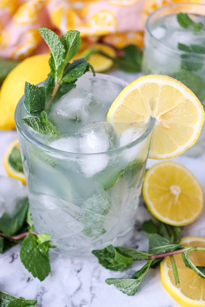 The Best Lemon Mojito Mocktail Recipe - Easy! - Delectable Food Life
