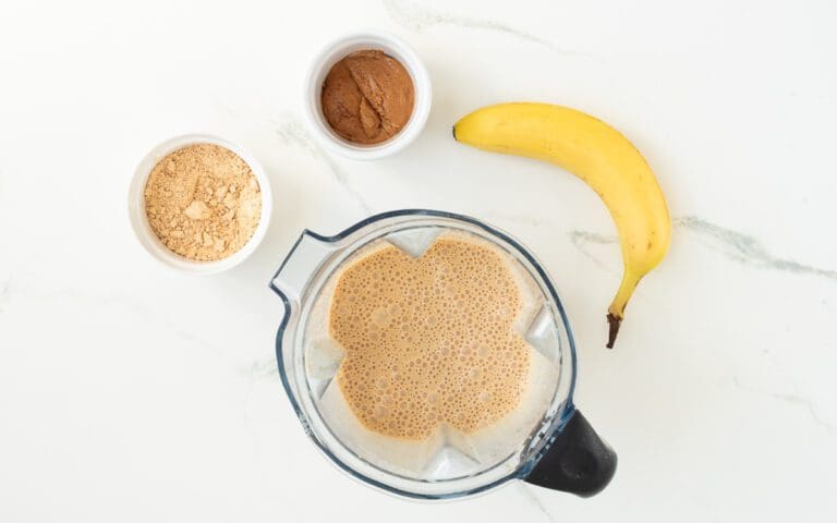 The Best PB2 Smoothie - High Protein Peanut Banana - Delectable Food Life