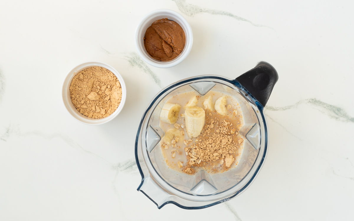 The Best PB2 Smoothie - High Protein Peanut Banana - Delectable Food Life