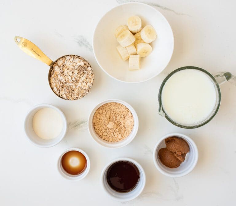 The Best PB2 Smoothie - High Protein Peanut Banana - Delectable Food Life